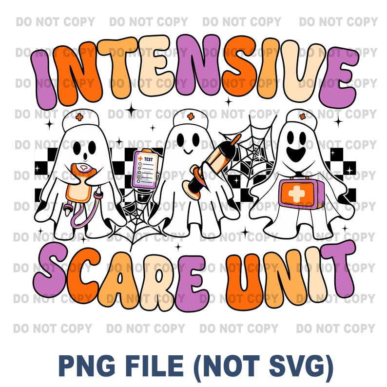 Halloween ICU Boo Crew PNG, Spooky Season Nurse Digital Download, Nurse ...