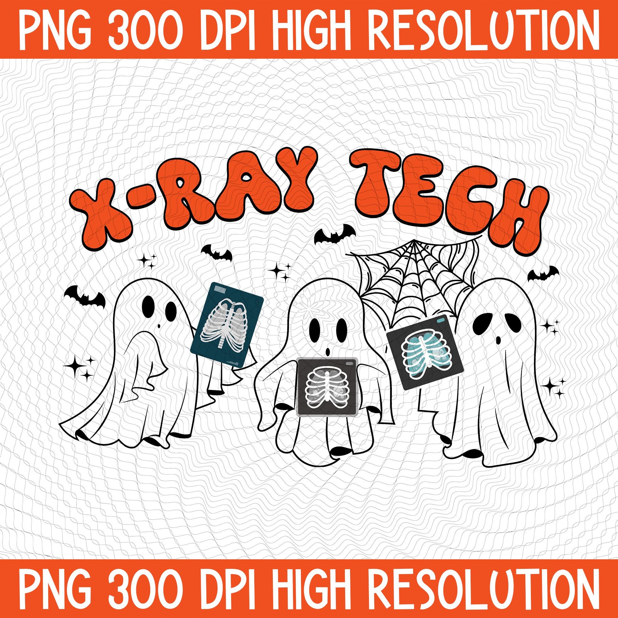 Halloween X-ray Tech PNG, Spooky Season Xray Technologist Digital ...
