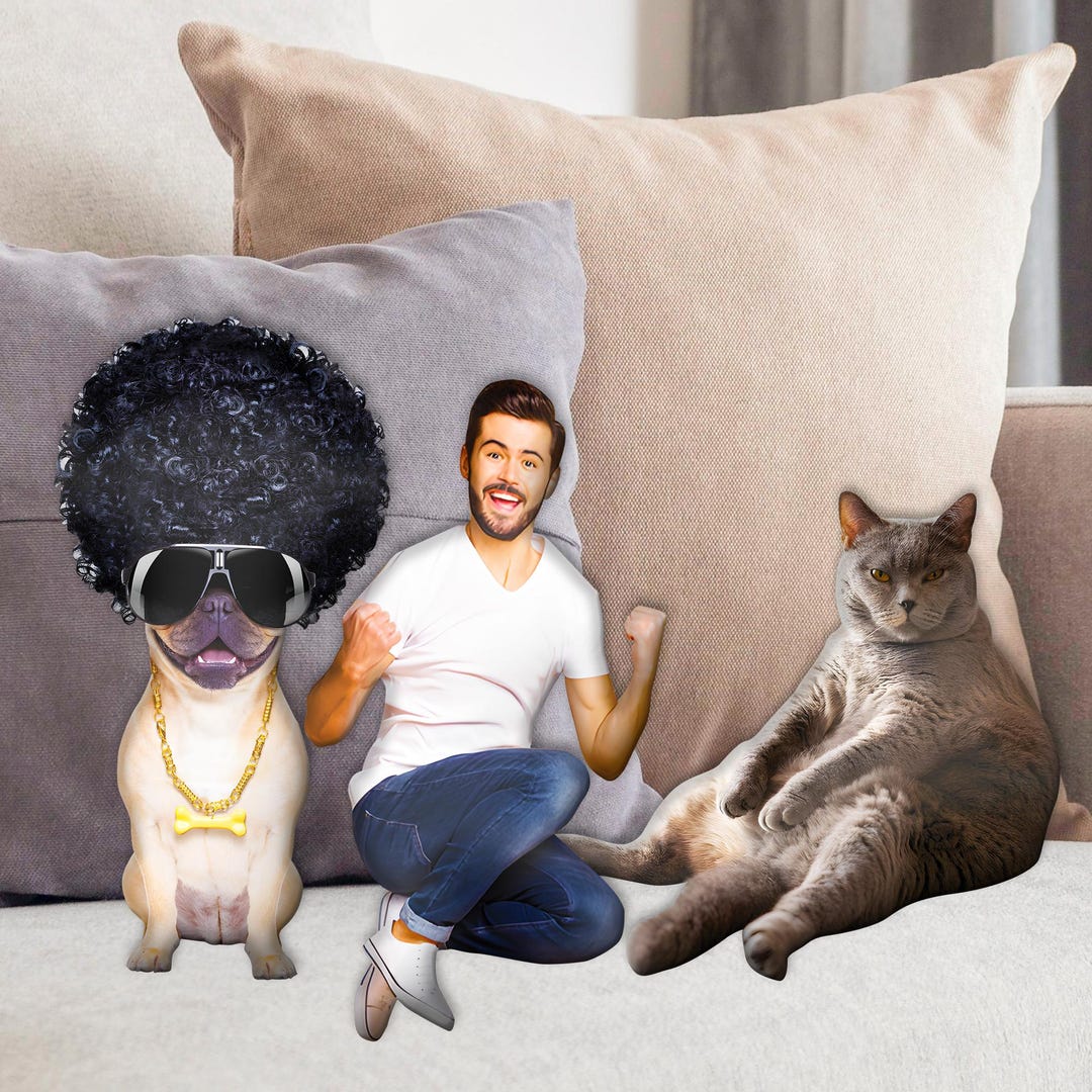 Personalized Ugly Pillow From Photo, Custom 3D Pillow, Ugly Pet Pillow ...