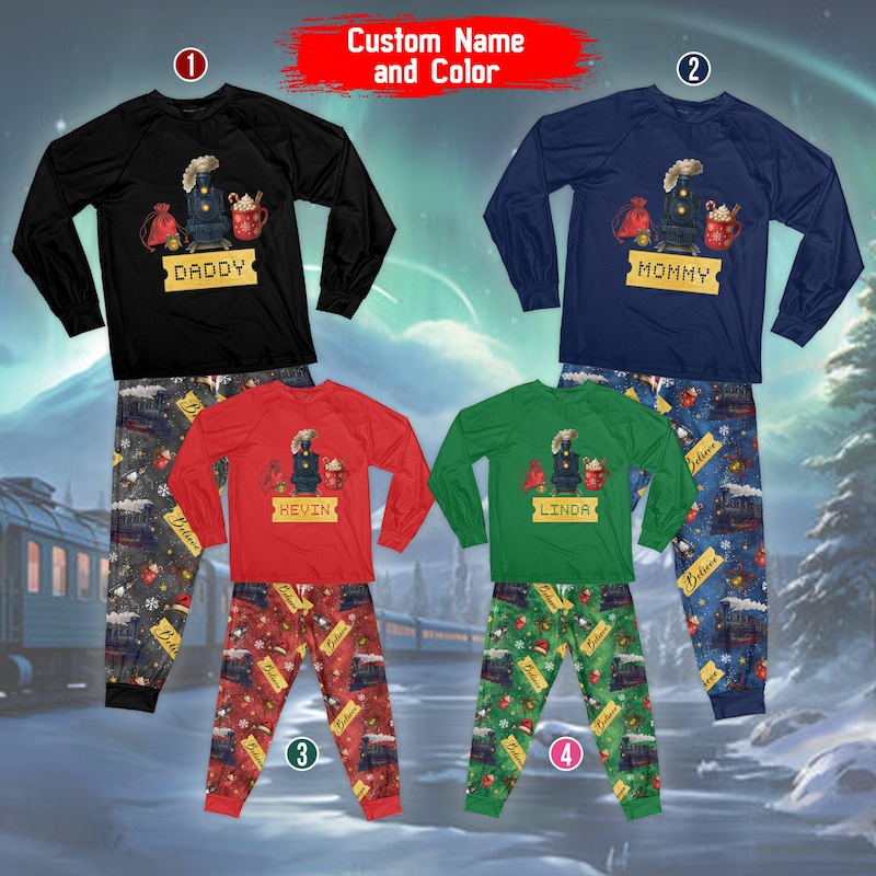 Polar Express Pajamas - Etsy
