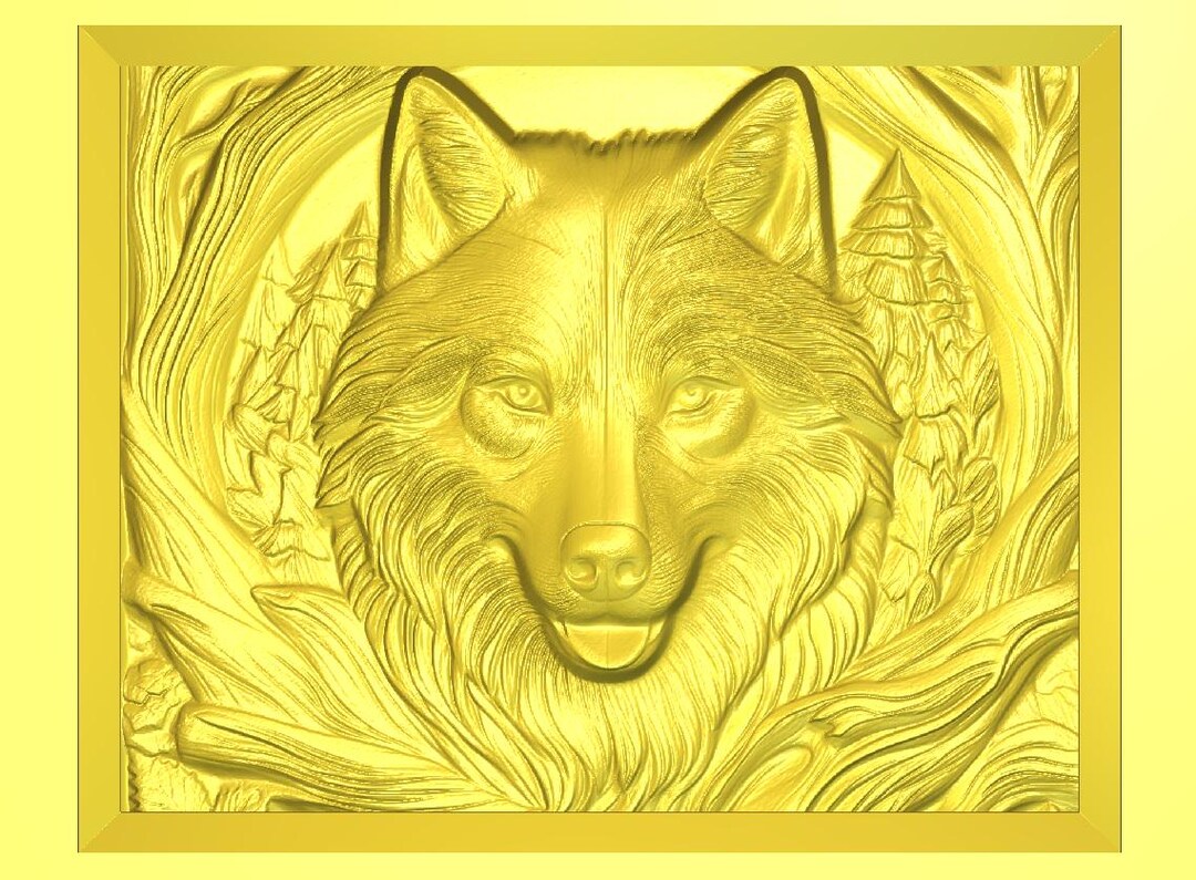 Modelo 3d De Lobo, Archivo STL - Etsy