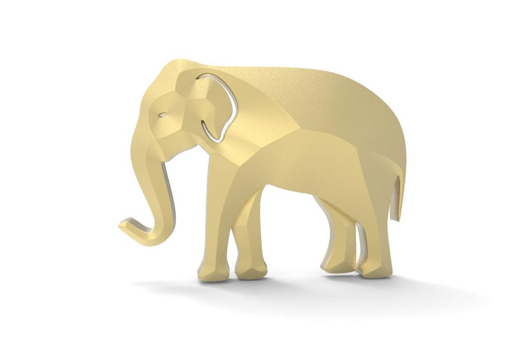 Elephant Stl File, 3d Printing and Cnc Router - Etsy