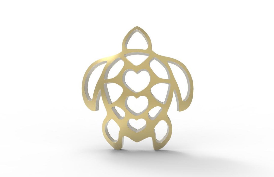 STL File of Turtle in Relief, 3d Printing and CNC Router - Etsy