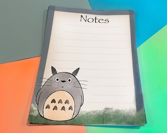 Totoro Studio Ghibli Notepad - Etsy