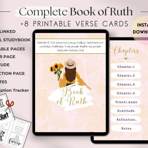 Ruth Bible Study Book: Women of the Bible, Printable Devotional (PDF ...