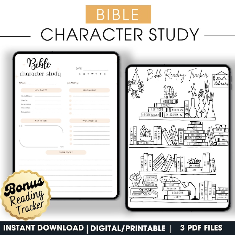 Bible Character Study | Printable Bible Study | Christian Devotional ...