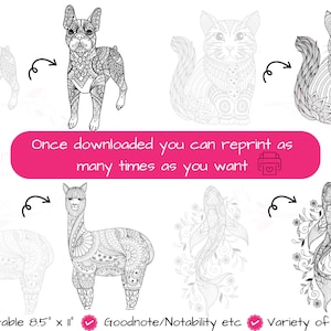 60 Unique Printable Pages, Adult Tracing, Mindful Coloring Pages ...