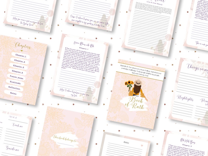 Ruth Bible Study Book: Women of the Bible, Printable Devotional (PDF ...