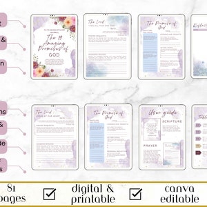 Prayer Journal Bundle, Printable Journal, Devotional Journal, Editable ...
