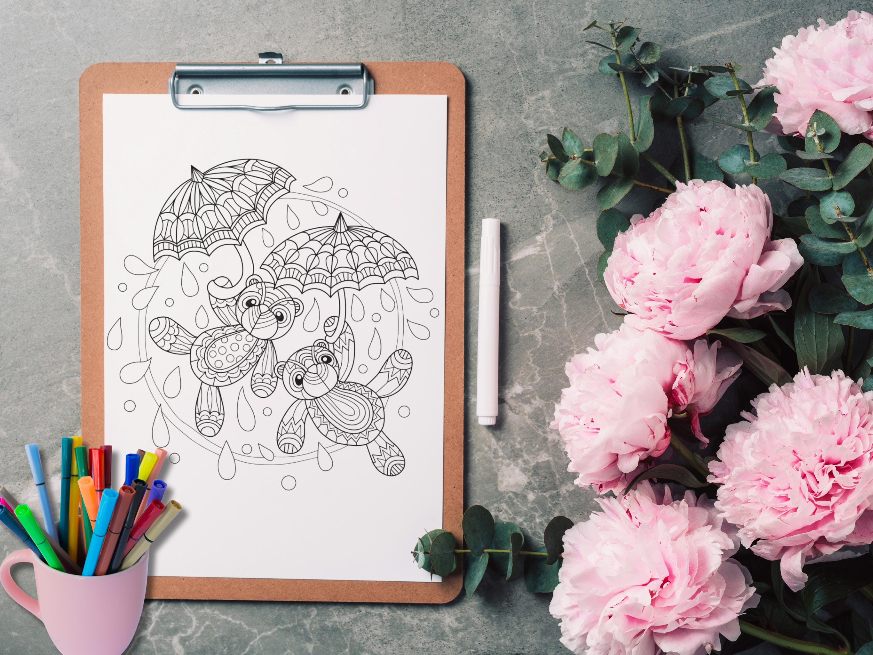 60 Unique Printable Pages, Adult Tracing, Mindful Coloring Pages ...