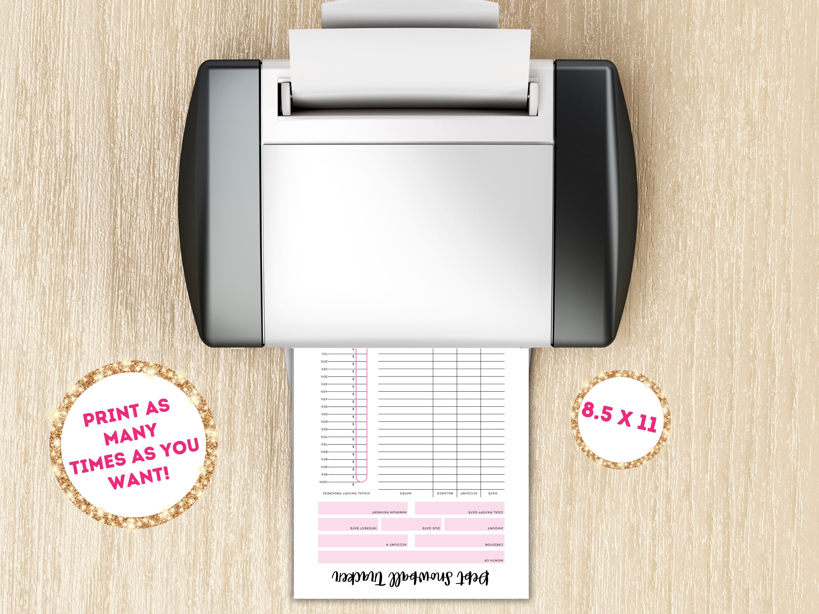 Debt Tracker, Snowball Payoff Tracker, Digital Debt Tracker, Printable ...