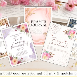 Prayer Journal Bundle, Printable Journal, Devotional Journal, Editable ...