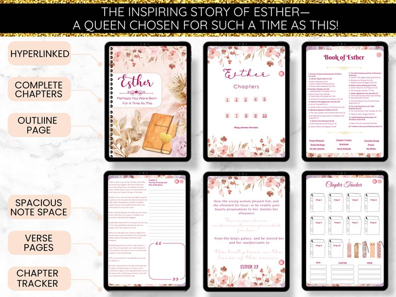 Esther Bible Study Book: KJV Printable Journal (digital Download) - Etsy