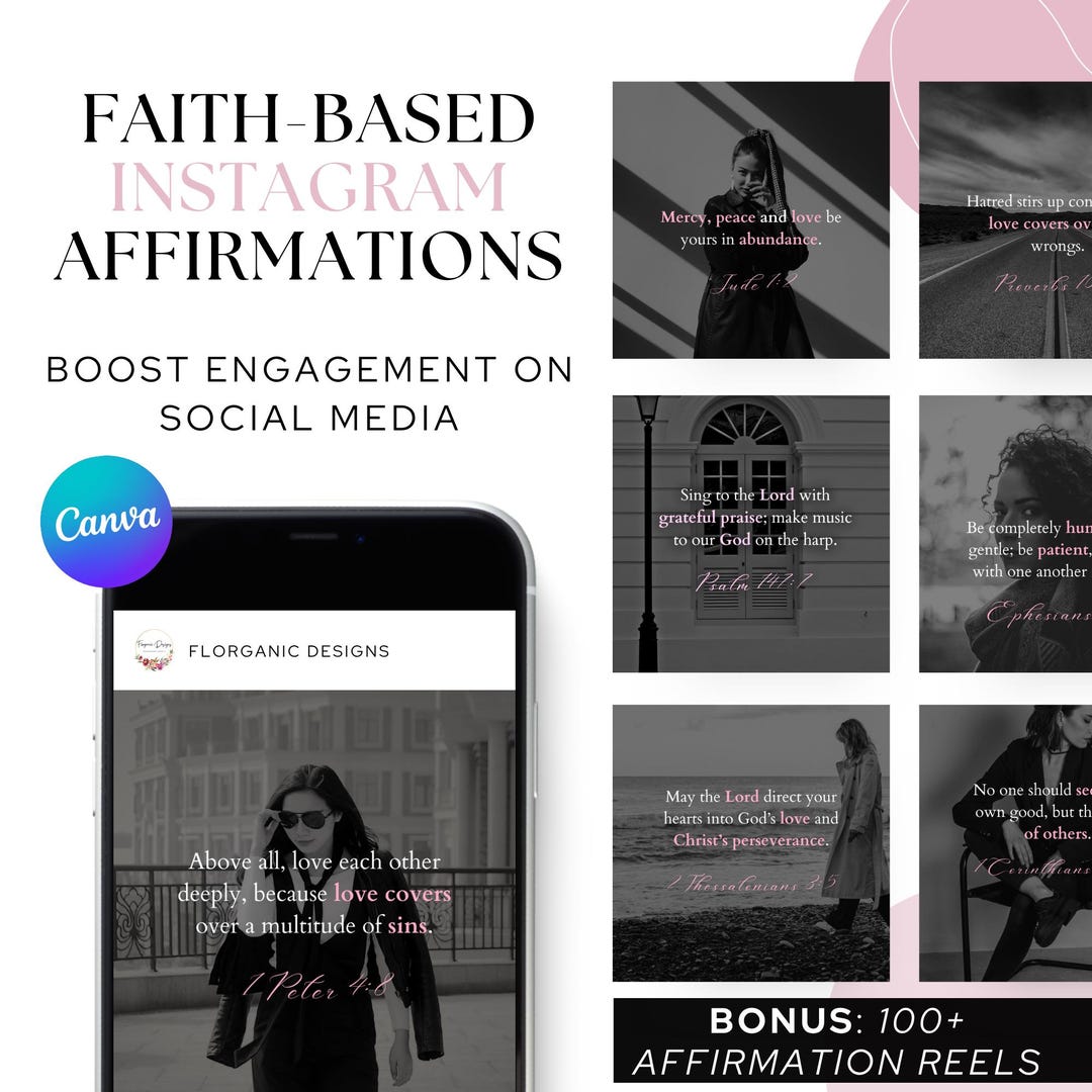 Faith-based Instagram Posts | Bible Verse Social Media Template ...