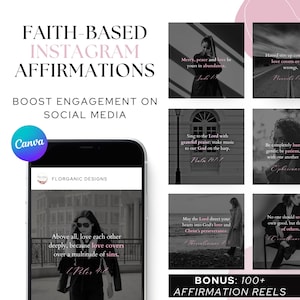 Faith-based Instagram Posts | Bible Verse Social Media Template ...