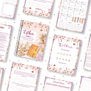 Esther Bible Study Book: KJV Printable Journal (digital Download ...