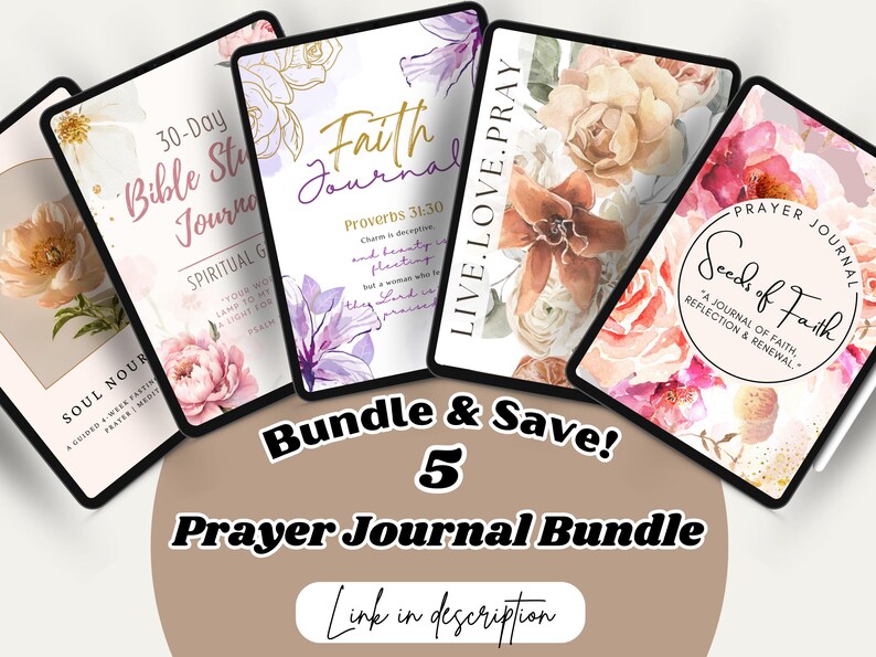 Prayer Journal, Daily Devotions, Bible Study (digital Download) - Etsy