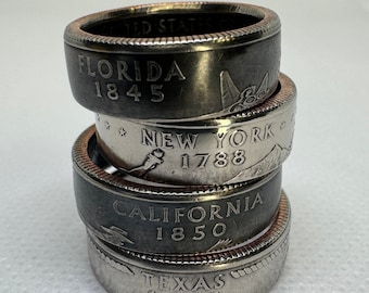 Pick Your State Quarter Ring - Etsy