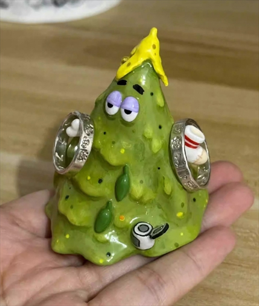 Hand-made Patrick Star Christmas Tree Ornaments - Etsy