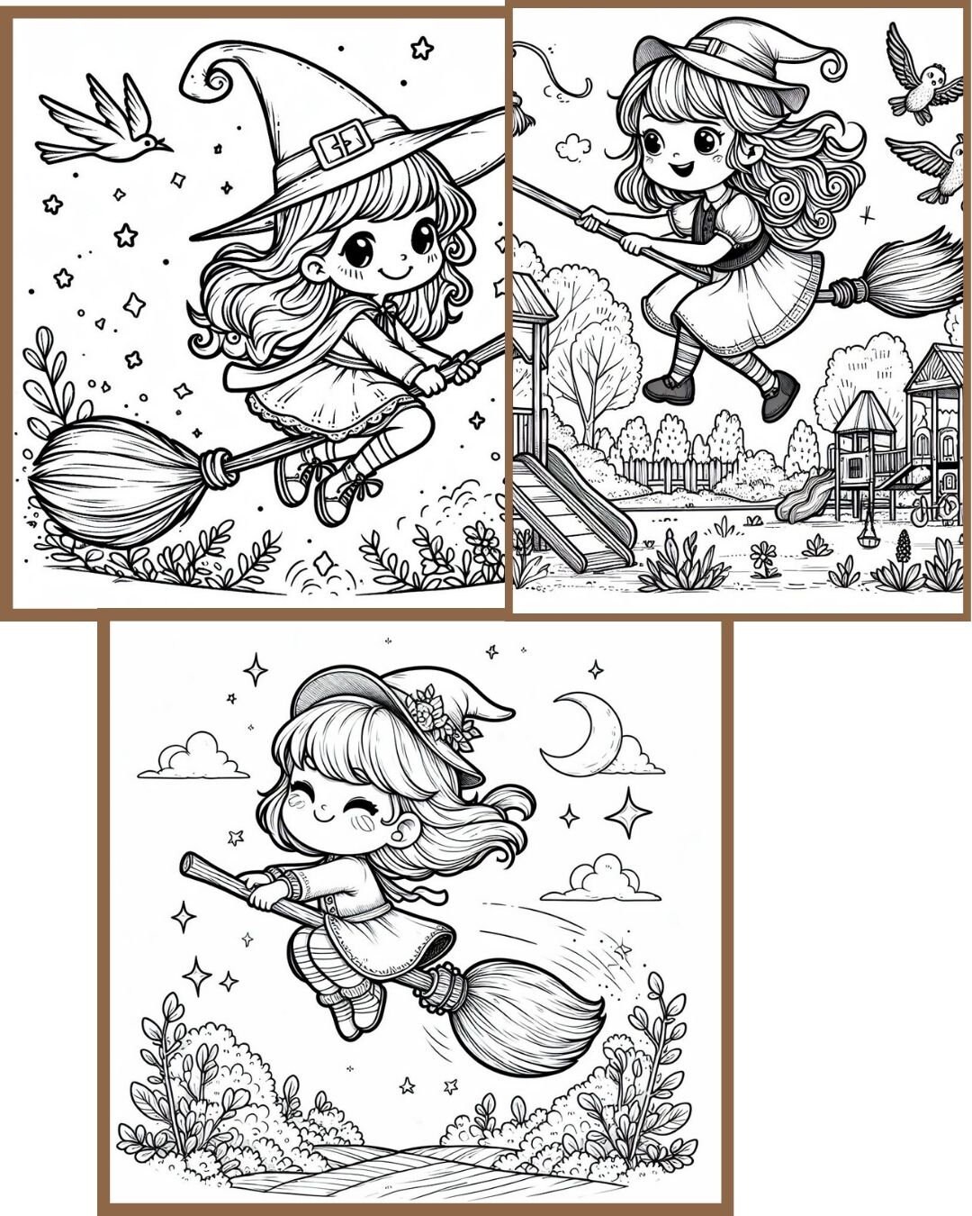 Littlewitch Little Witch Coloring Pages Book Printable Adult Children ...