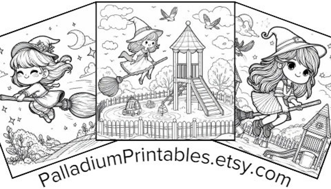 Littlewitch Little Witch Coloring Pages Book Printable Adult Children ...