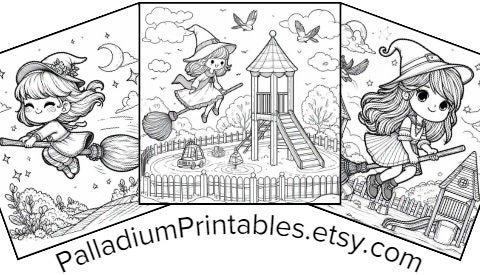 Littlewitch Little Witch Coloring Pages Book Printable Adult Children ...