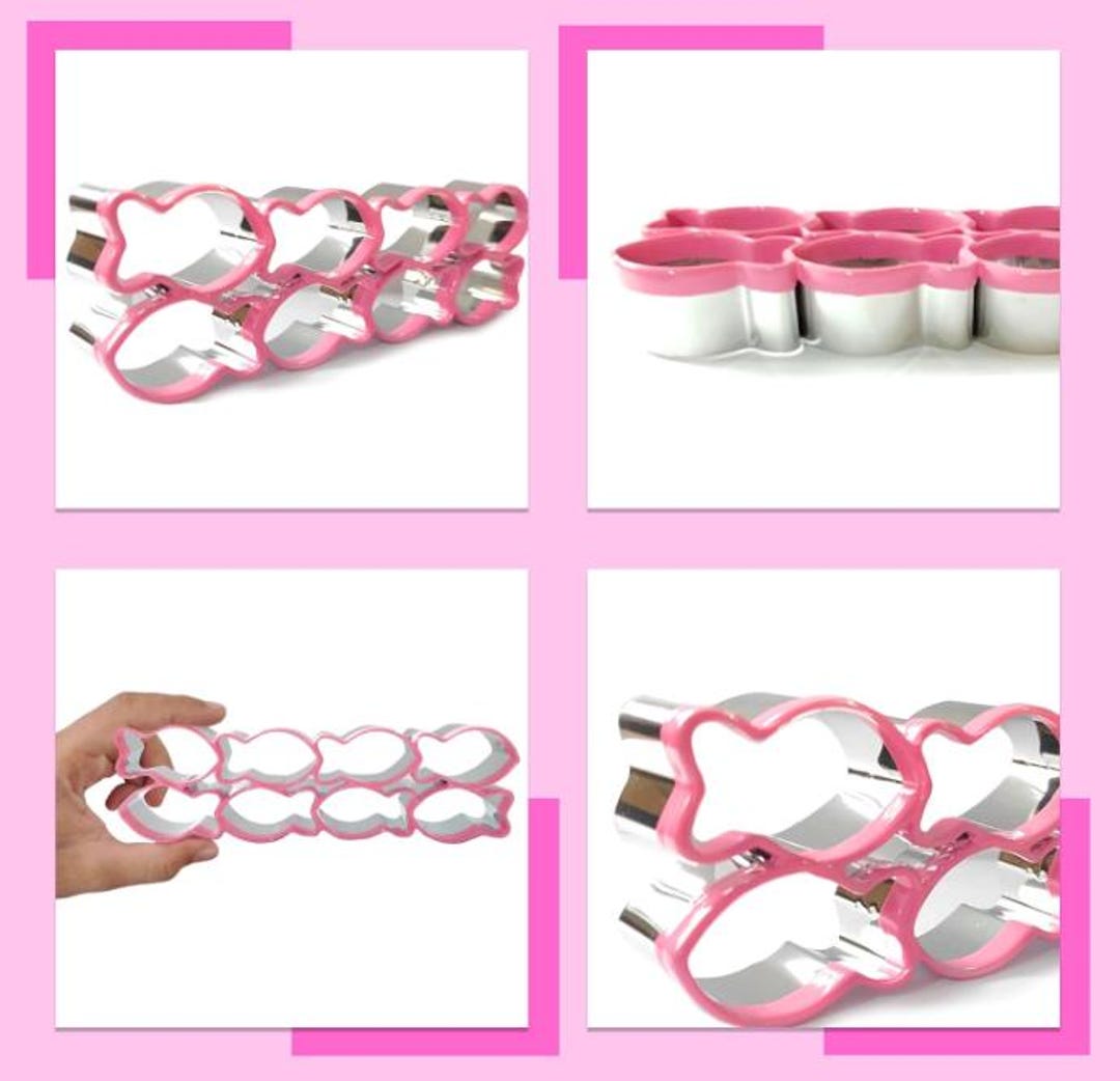 Gold Fish Cracker Cookie Cutter Mini Fish Stainless Steel With Top PVC ...