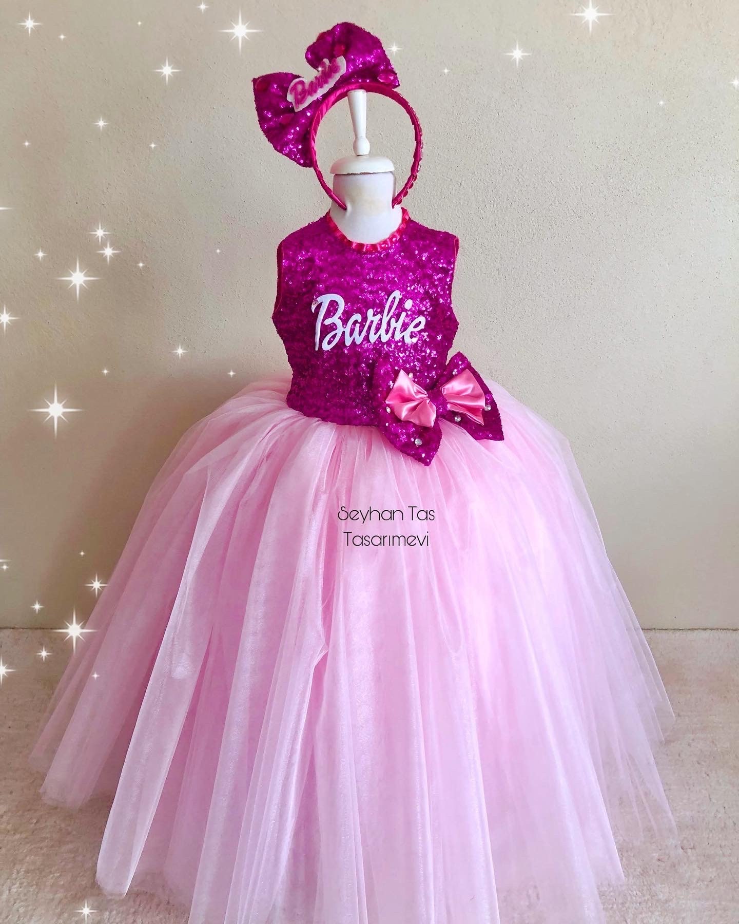 Barbie Kids Dress, Barbie, Barbie Costume, Pink Dress, Hot Pink ...