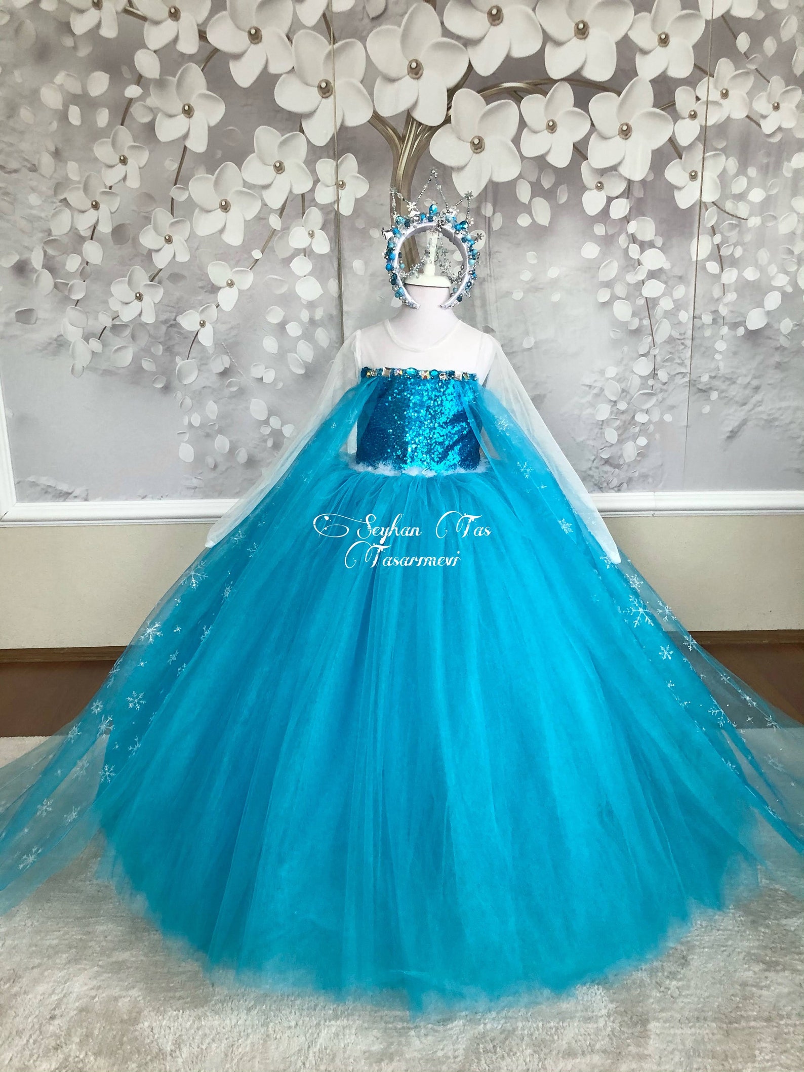 Princess Elsa Dress, Elsa Baby Girl Birthday Dress, Elsa Theme Costume ...