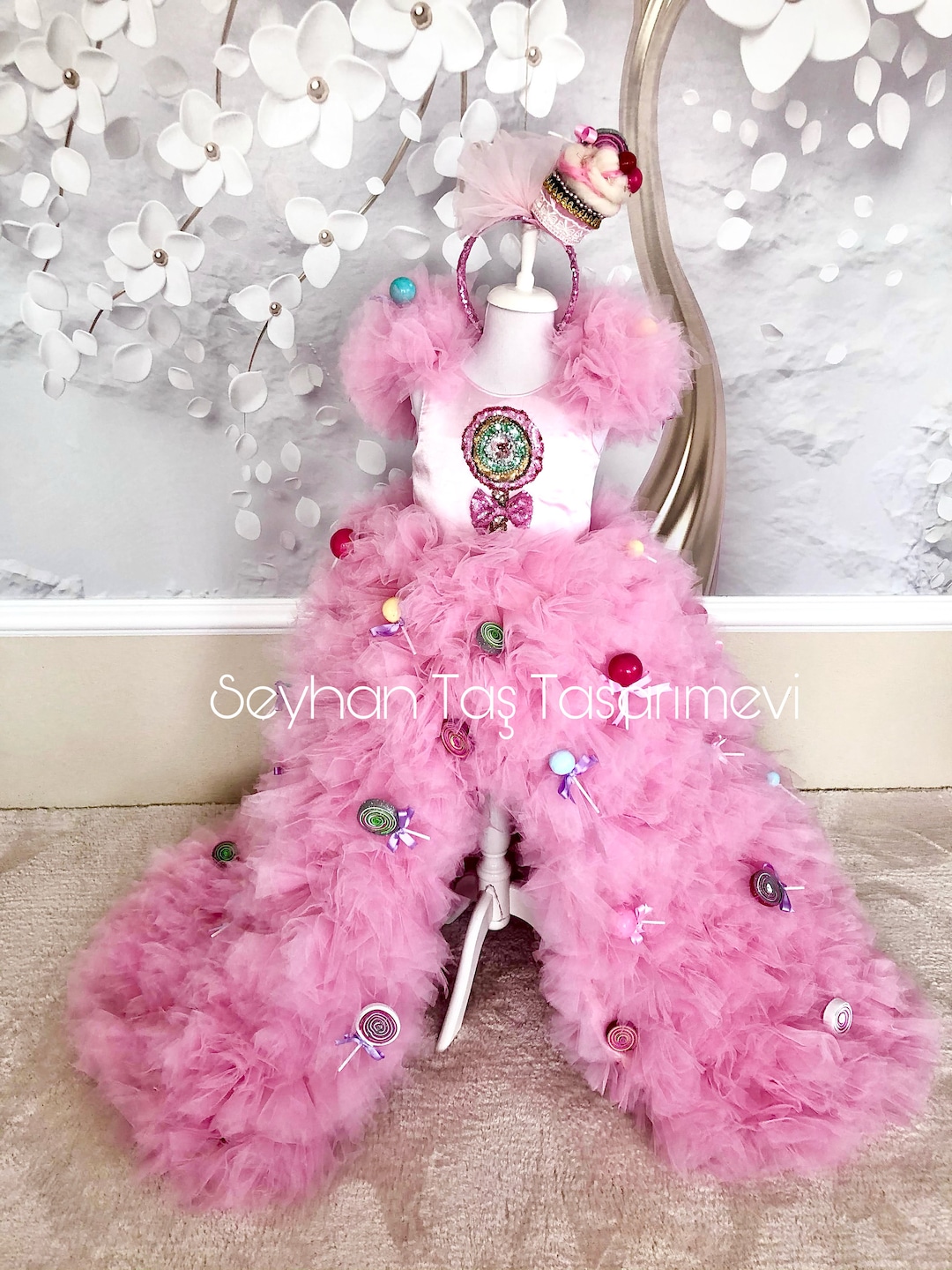 Cotton Candy Birthday Dress, Candy Dress for Girls, Candy Dress Toddler ...