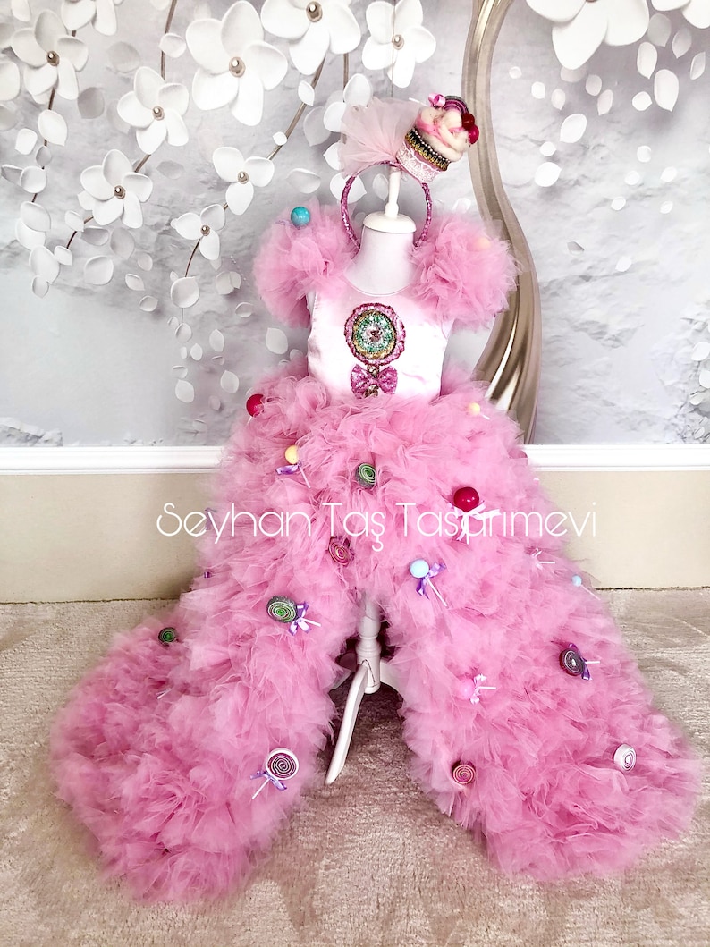 Cotton Candy Birthday Dress, Candy Dress for Girls, Candy Dress Toddler ...