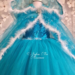 Princess Elsa Dress, Elsa Baby Girl Birthday Dress, Elsa Theme Costume ...