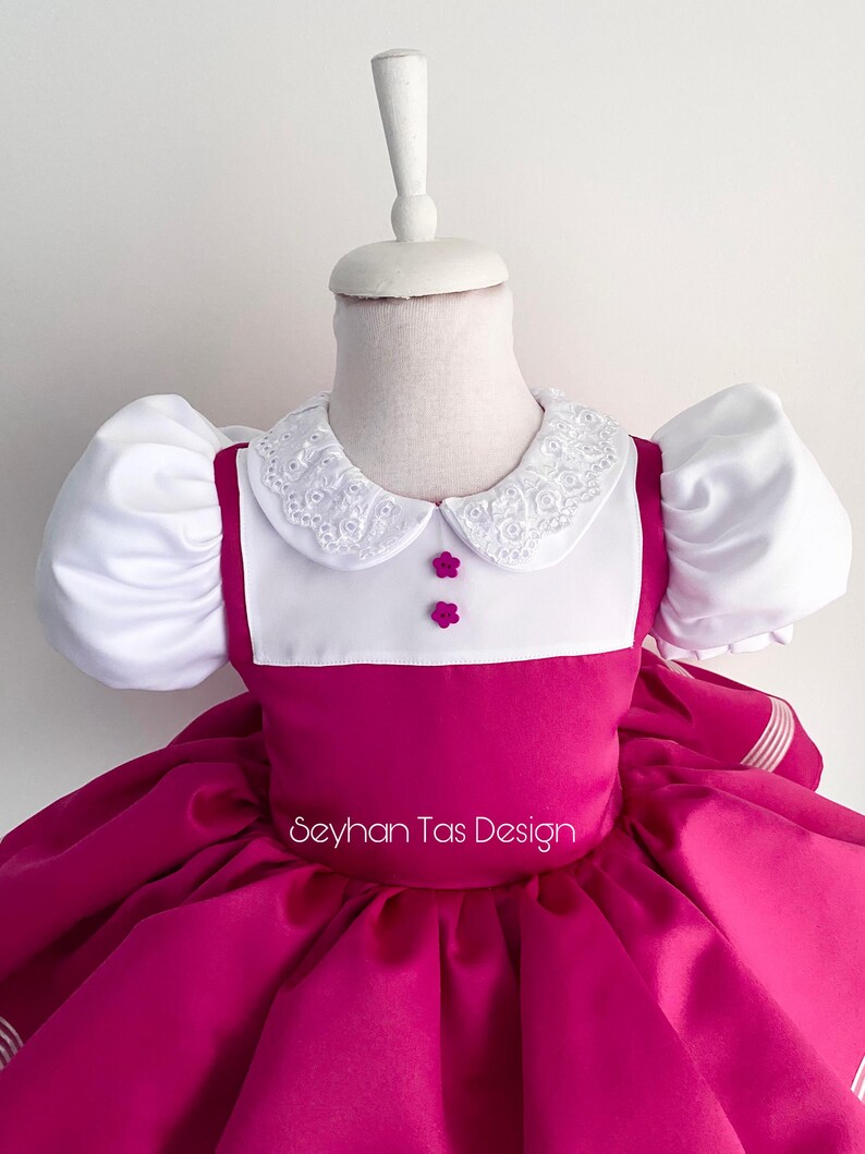 Masha and the Bear Inspired Girl Costume - Masha Themed Pink Dress and ...