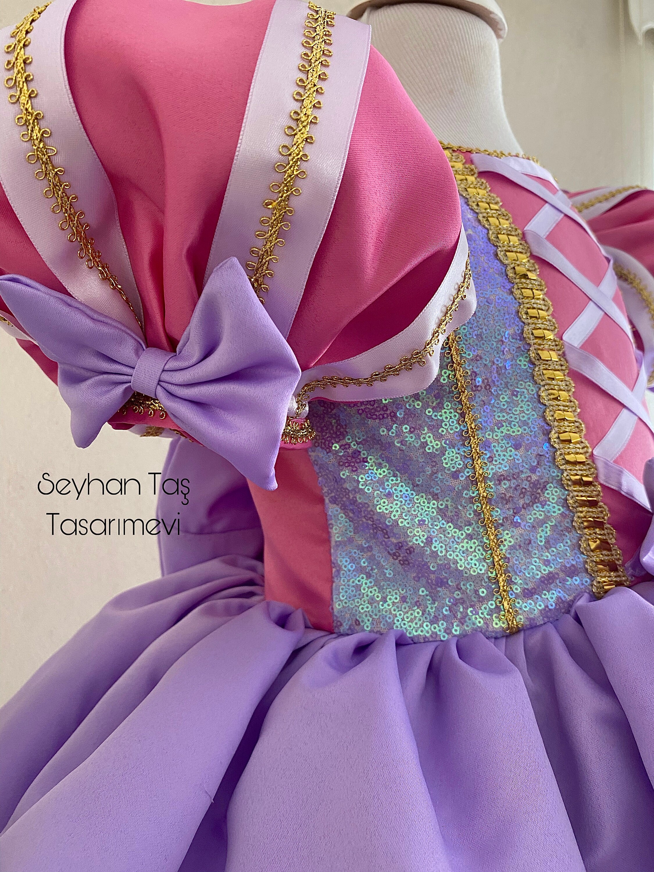 Rapunzel Kids Dress. Rapunzel Costume. Princess Rapunzel Dress ...