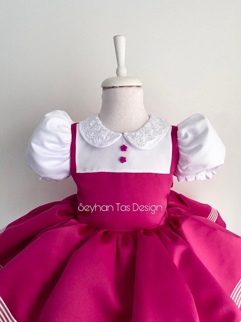 Masha and the Bear Inspired Girl Costume - Masha Themed Pink Dress and ...