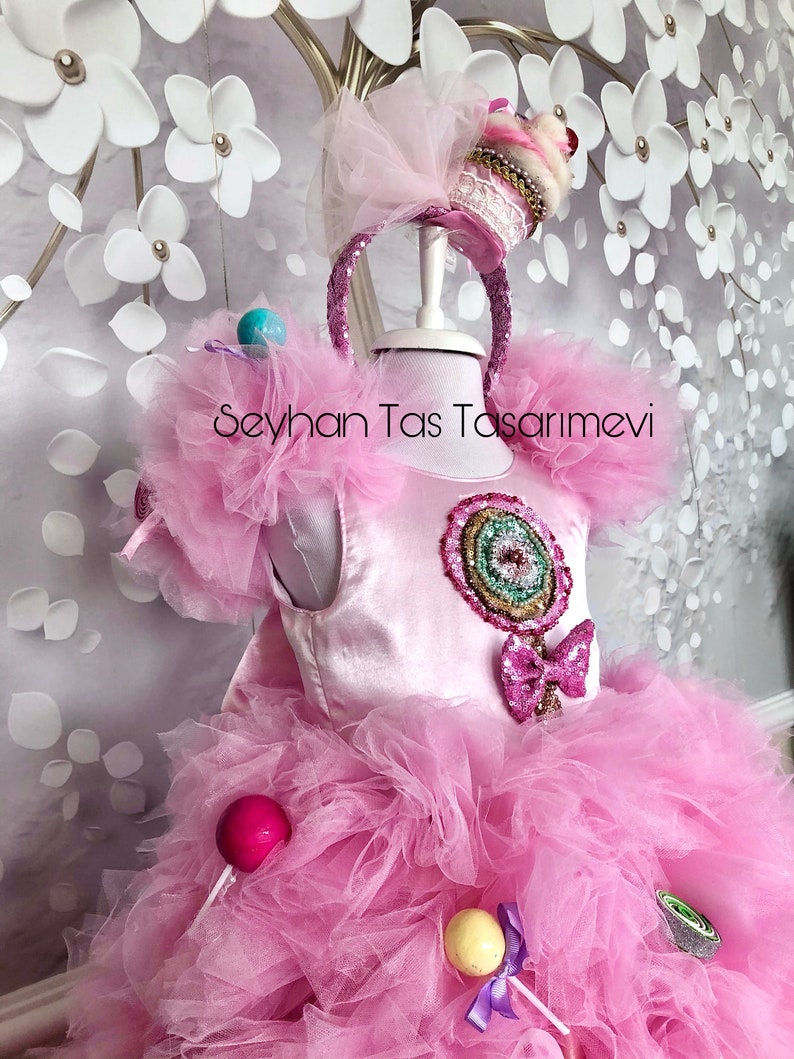 Cotton Candy Birthday Dress, Candy Dress for Girls, Candy Dress Toddler ...