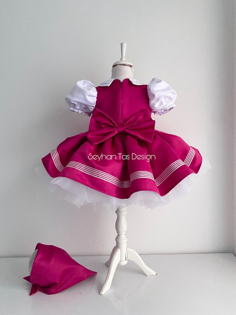 Masha and the Bear Inspired Girl Costume - Masha Themed Pink Dress and ...