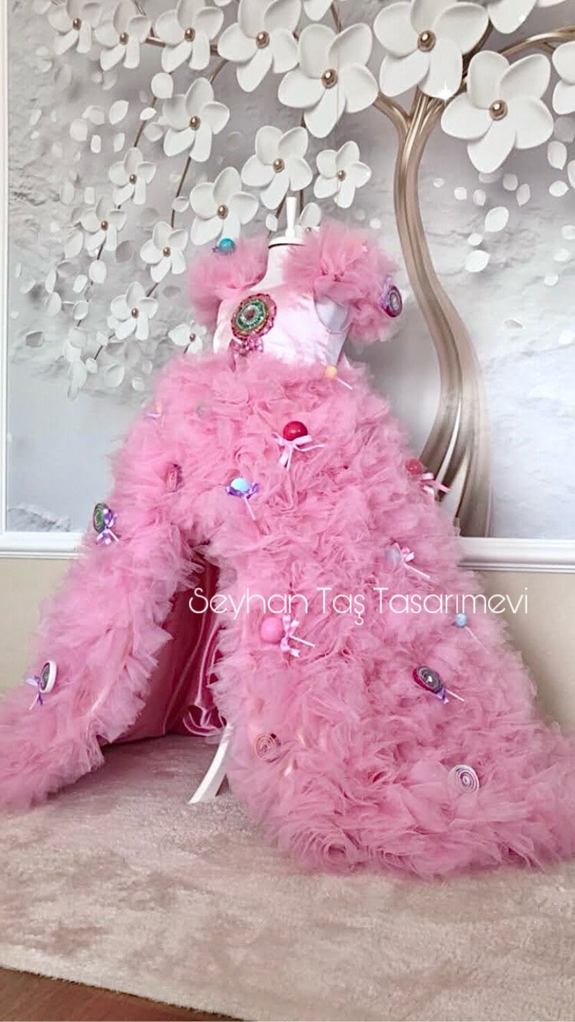 Cotton Candy Birthday Dress, Candy Dress for Girls, Candy Dress Toddler ...