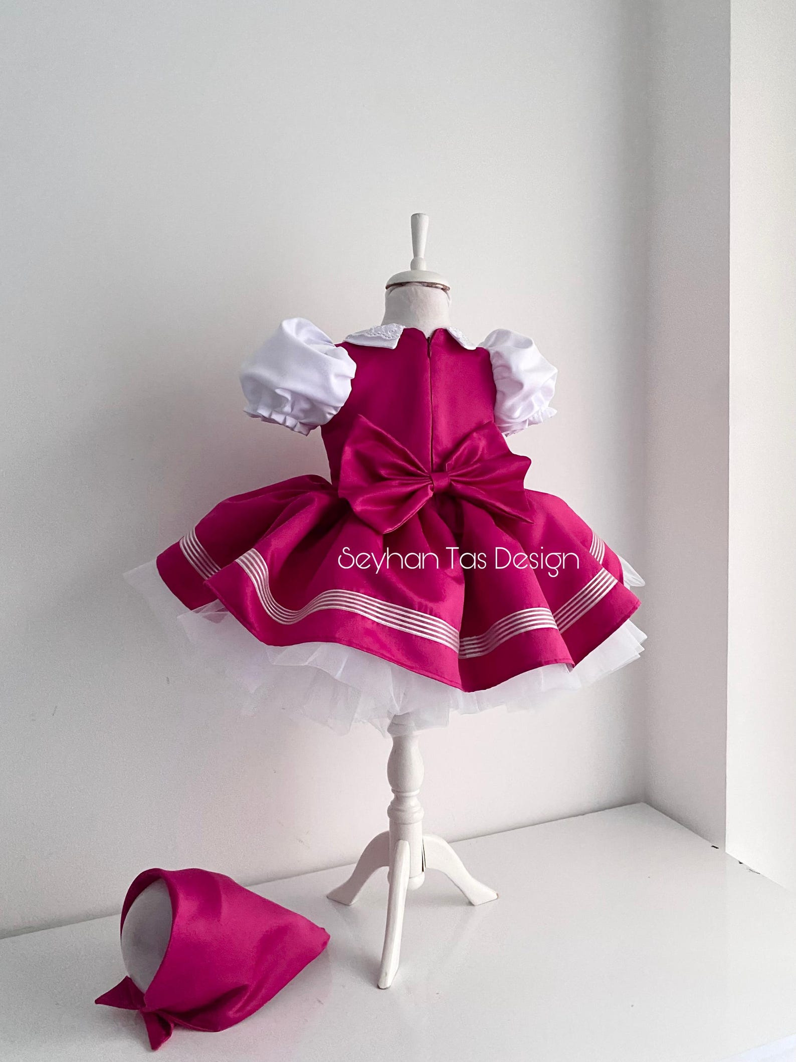 Masha and the Bear Inspired Girl Costume - Masha Themed Pink Dress and ...