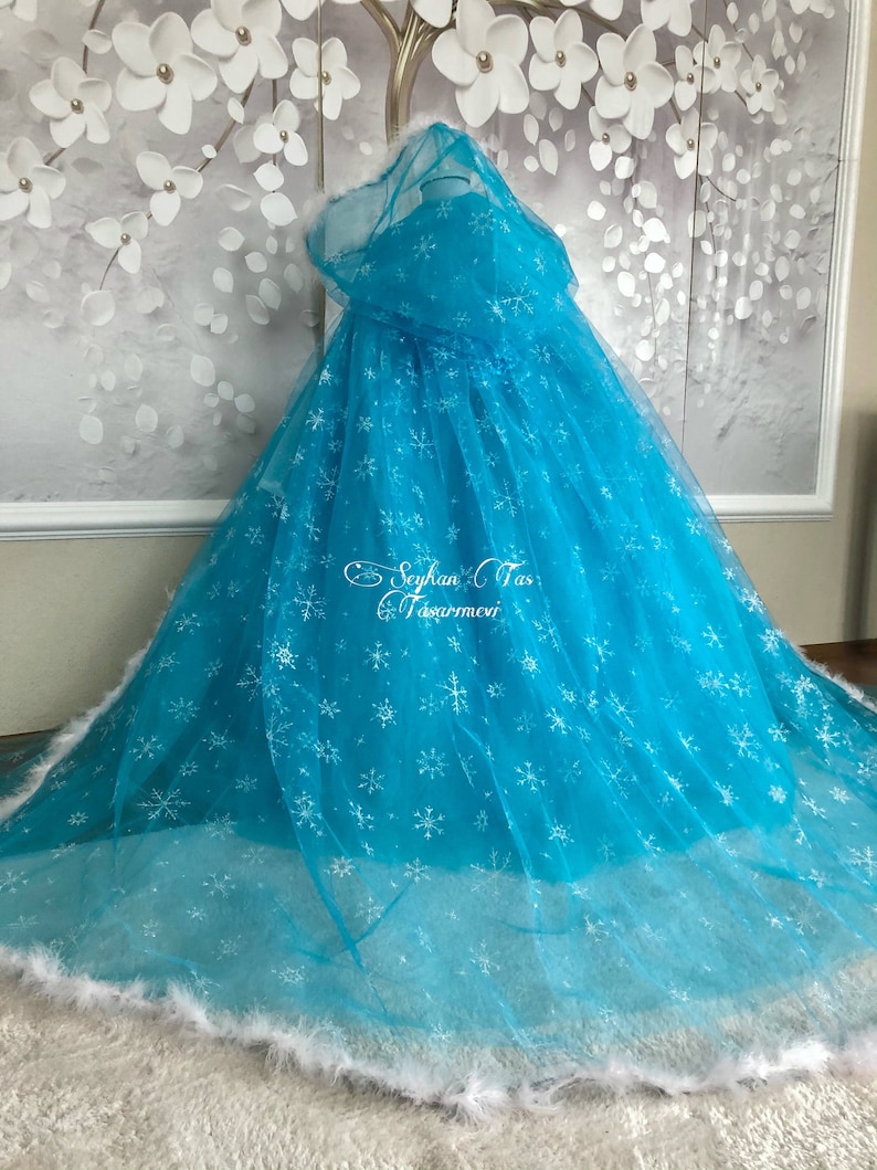 Princess Elsa Dress, Elsa Baby Girl Birthday Dress, Elsa Theme Costume ...