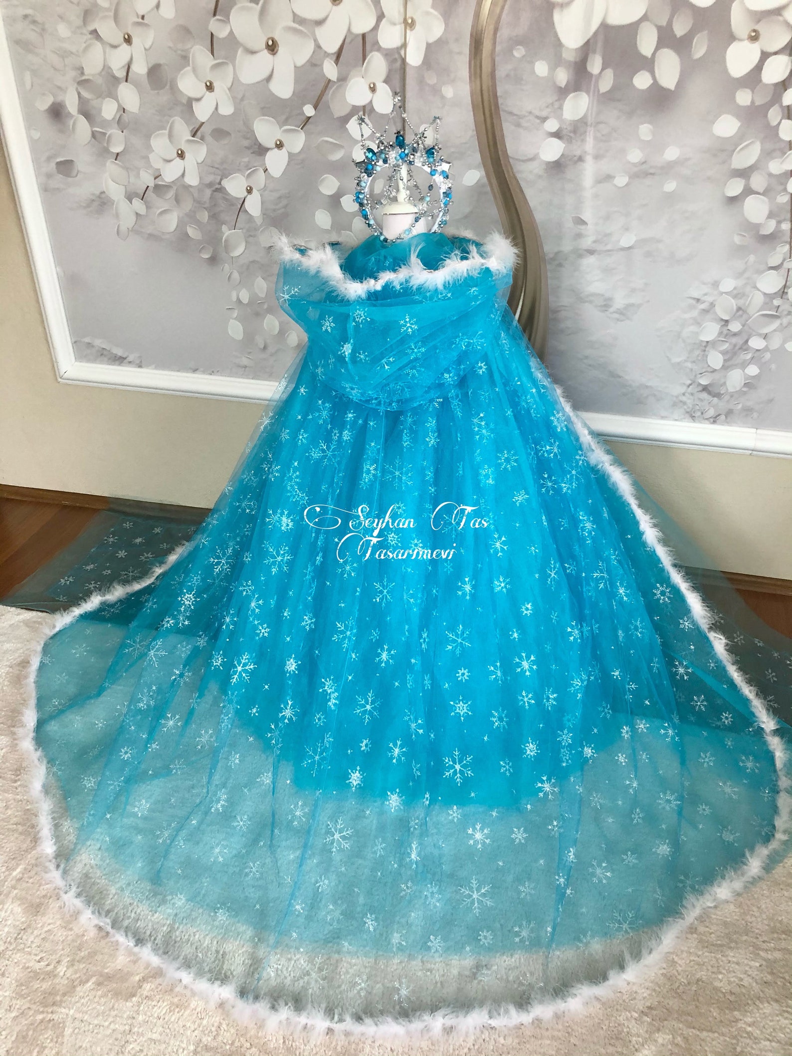 Princess Elsa Dress, Elsa Baby Girl Birthday Dress, Elsa Theme Costume ...