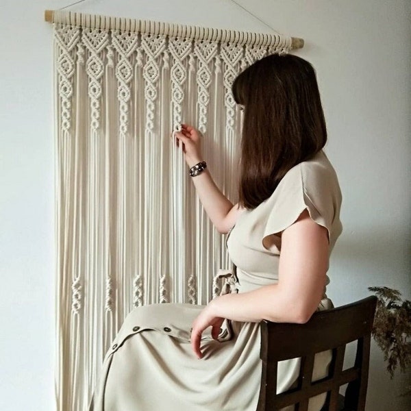 Macrame curtains - Etsy Italia