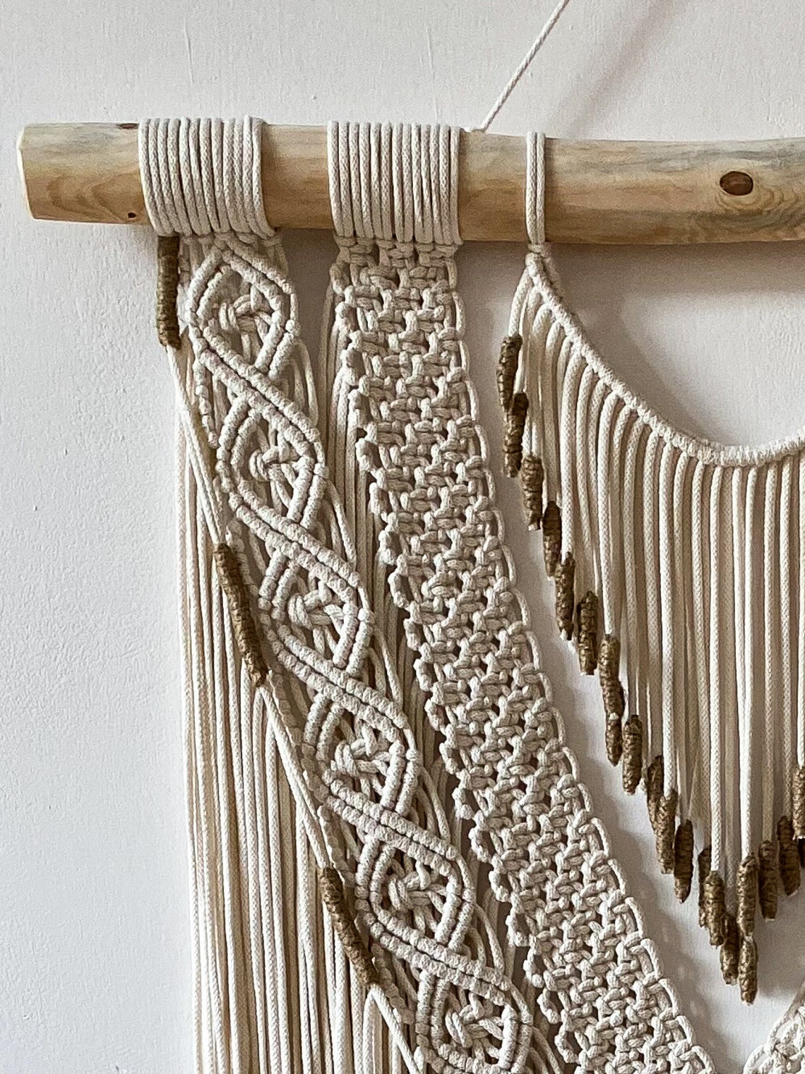 Macrame Wall Hanging, Woven Bohemian Wall Art, Wall Tapestry, Living Room Wall Decor, Boho Over ...