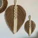Jute Macrame Leave, Jute Large Macrame Feather, Jute Macrame Feather ...