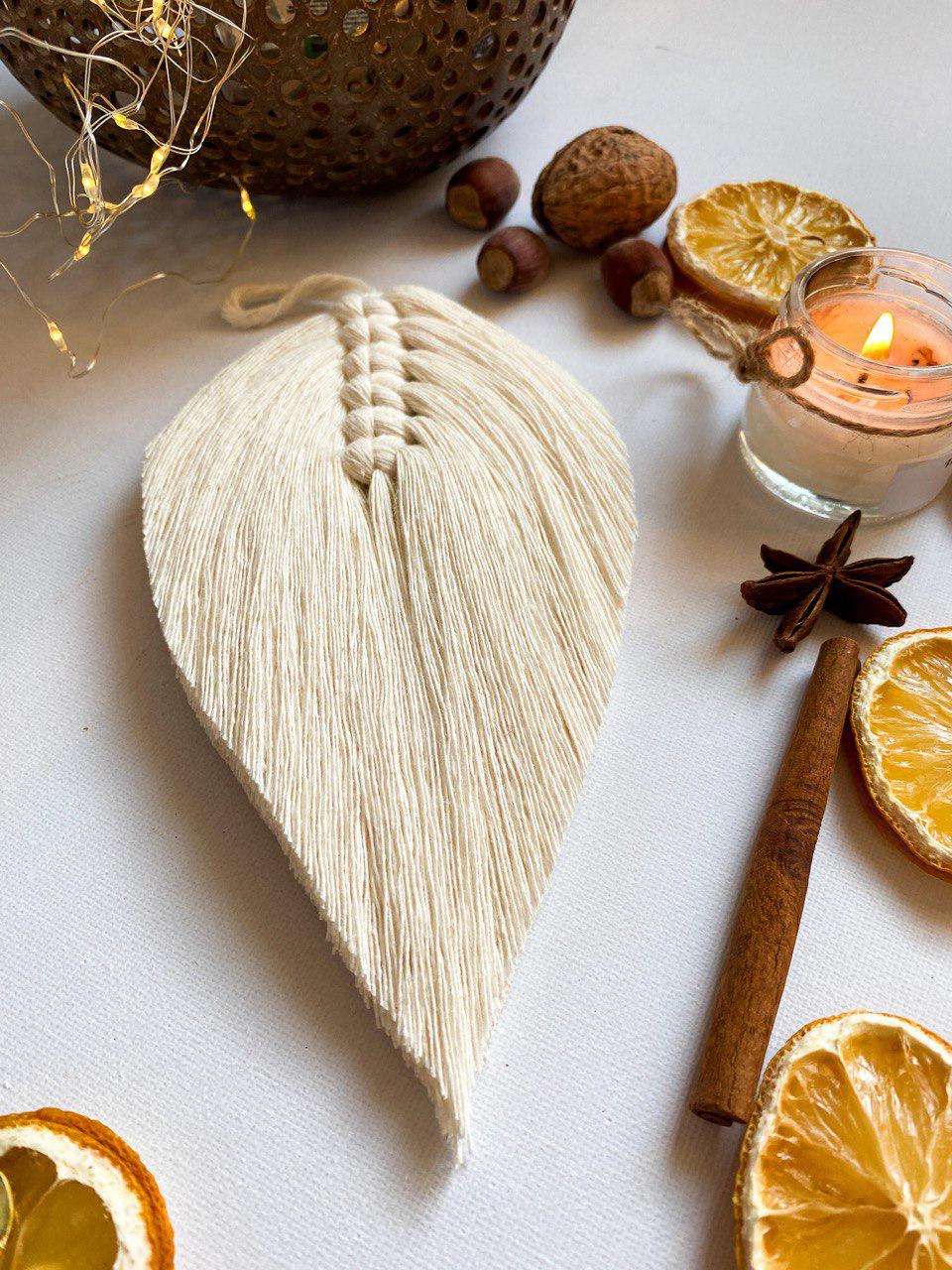 Macrame Feather Tutorial, DIY Macrame Leaf, Macrame for Begginer ...