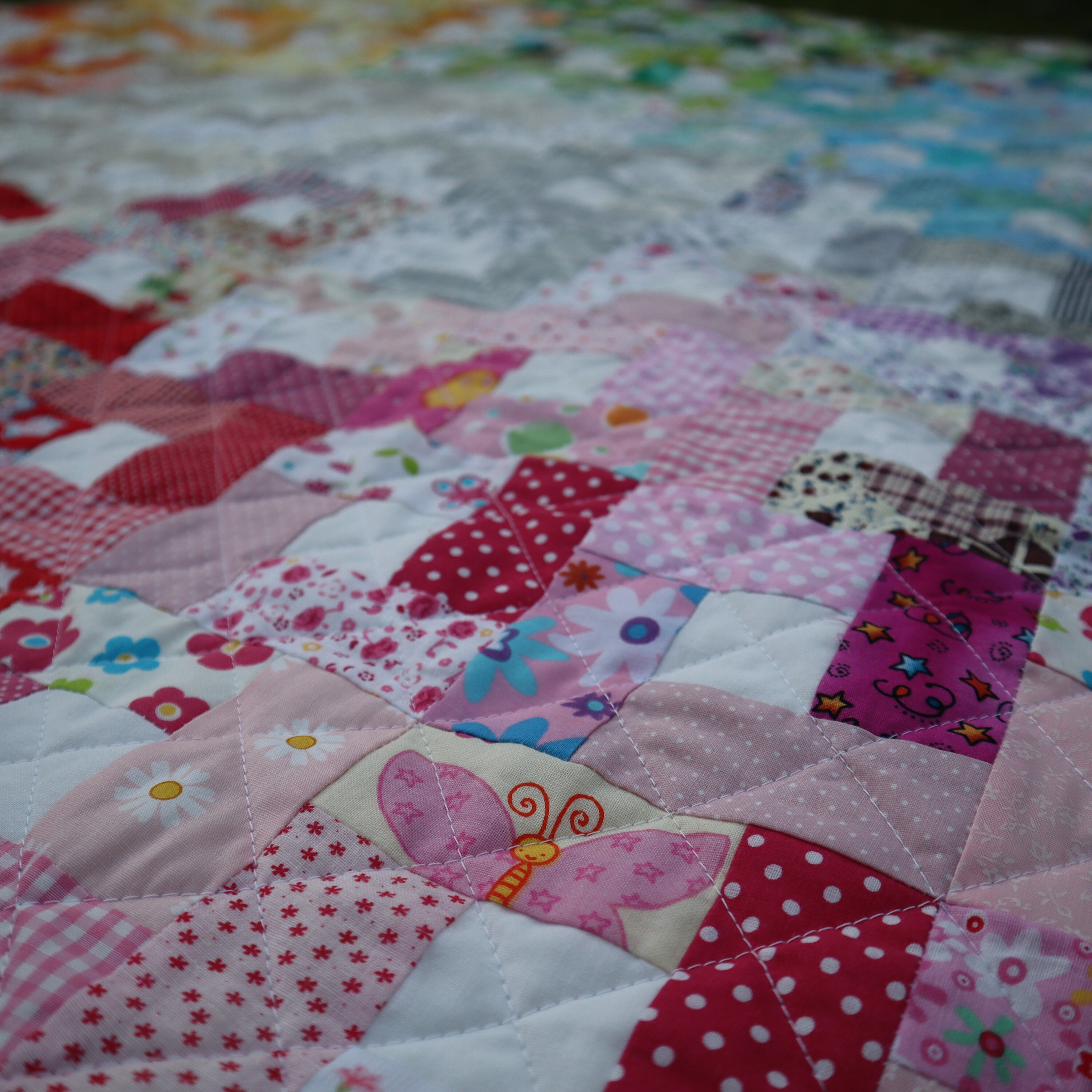 Aquarelle Quilt Pattern, a Bright Hopes Color Wash Quilt, Scrap and ...