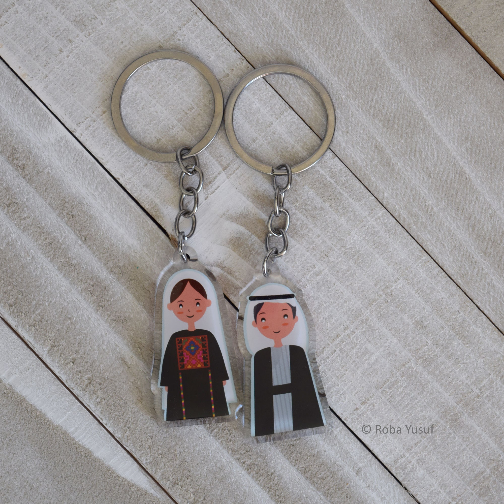 Palestinian Falaheen villagers Keychain - Etsy