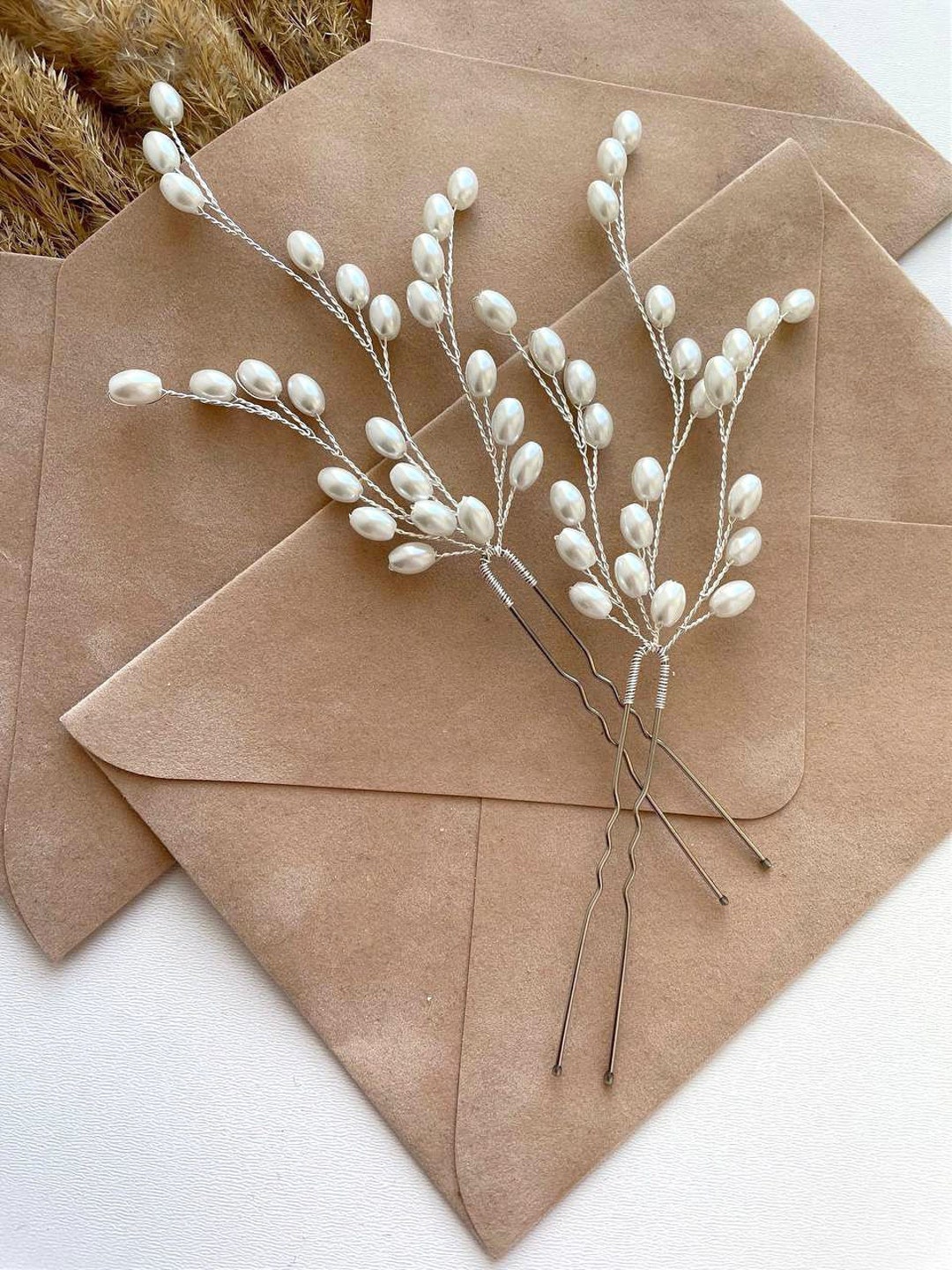 Classic Pearl Hair Pin Bridal Hair Pin Hair Piece for Bride Bridal Head ...