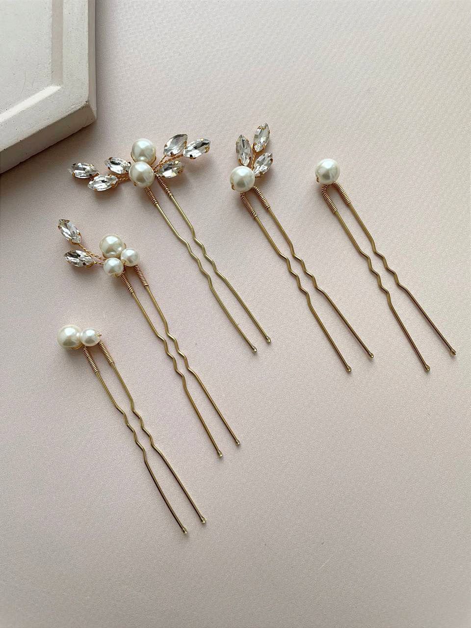 Pearl Hair Pins ANY COLOR Bridal Hair Pins Wedding Bun Pin Bridal Hair ...