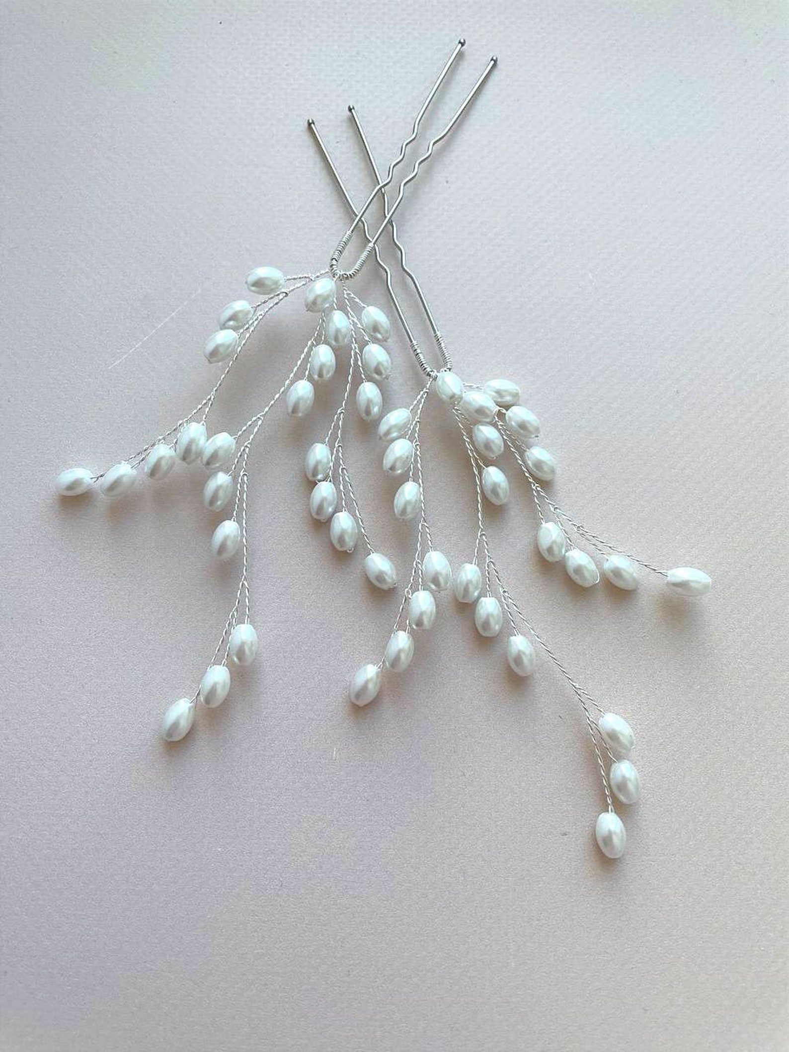 Classic Pearl Hair Pin Bridal Hair Pin Hair Piece for Bride Bridal Head ...